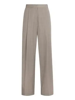 Camilla And Marc Wool-blend Straight Trousers - Green