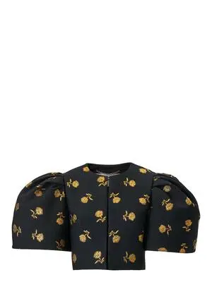 Carolina Herrera Puff-sleeve Jacket - Black
