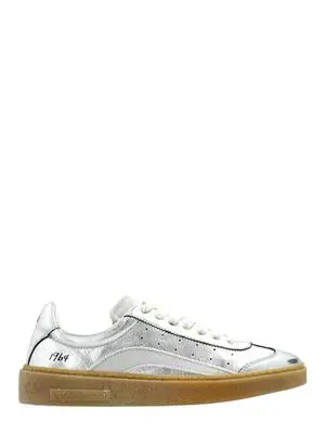 Dsquared2 Rider Leather Sneakers - Metallic