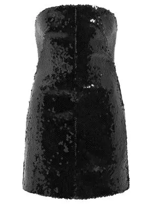 16Arlington Stell Sequinned Mini Dress - Black