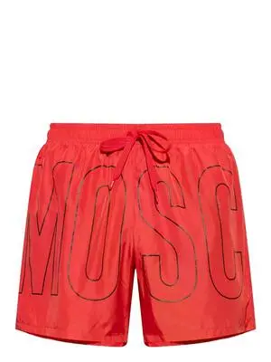 Moschino Logo-print Swim Shorts - Red