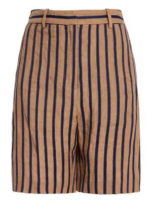 MEL USINE Helene Linen Shorts - Multi