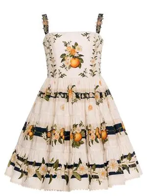 Agua Bendita Lima" Mini Dress - Print