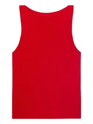 Mango Fitted Knit Tank - Red
