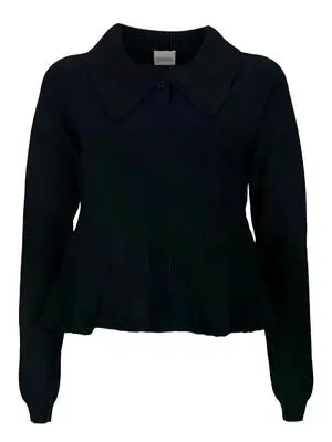 MADELEINE THOMPSON Wool Blend Sweater - Blue