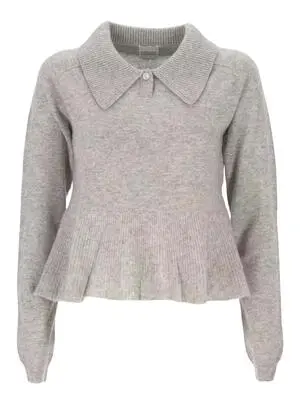 MADELEINE THOMPSON Wool Blend Sweater - Grey