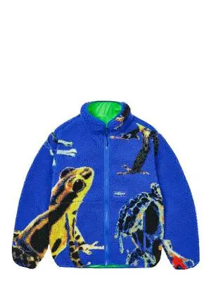 PALACE Frogger Reversible Fleece Jacket - Blue
