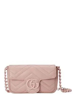 GUCCI Quilted Marmont Chained Belt Bag