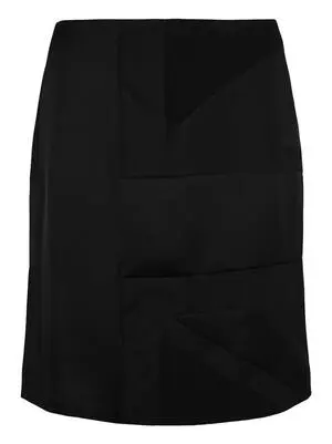 BURBERRY Intarsia Draped Skirt