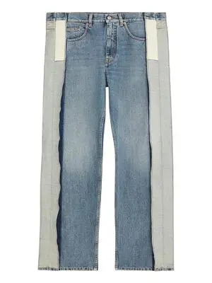 MAISON MARGIELA MM6 Maison Margiela Deconstructed Straight-Leg Jeans Blue