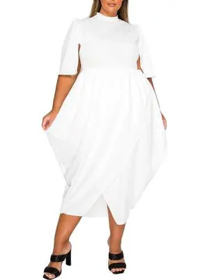 L I V D Aesira Tulip Hem Maxi Dress - Ivory