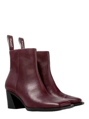 Camper Karole Bootie Burgundy