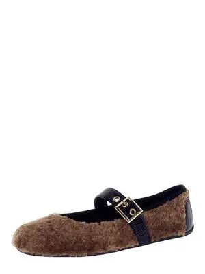 CANDICE COOPER Dafne Bird High Pile Fleece Flat Brown