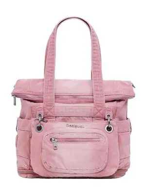 Desigual Convertible Canvas Backpack - Pink