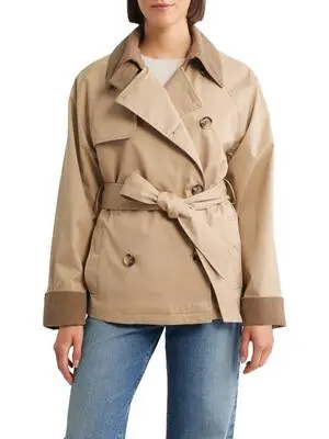 Sam Edelman Short Trench Coat - Sand