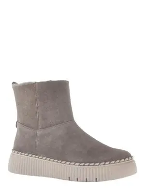 Gabor Genuine Shearling Lined Platform Bootie - Mohair
