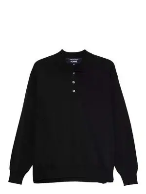 Comme Des Garçons Long-sleeved Polo Shirt - 2 Navy