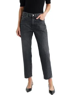 FRAME High Waist Ankle Straight Leg Jeans - Fractal