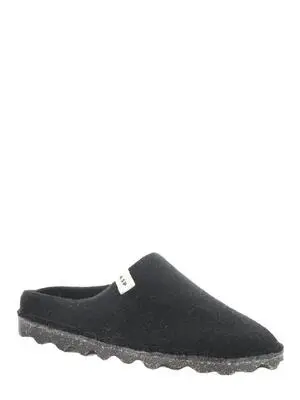Fly London Natura Wool Felt Mule - Black