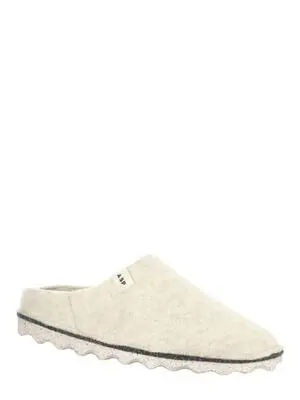 Fly London Natura Wool Felt Mule - Off White