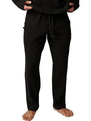 LEISURE LAB Cozy Cotton Sweatpants - Fireside