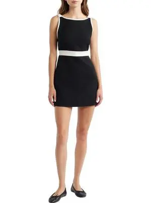 LoveShackFancy Catrice Sleeveless Mini Dress - Black
