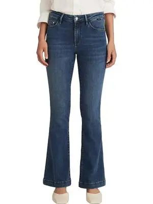 MAVI Sydney Mid-rise Flare Jeans - Mid Supersoft