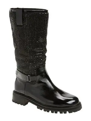Kurt Geiger Crystal Embellished Boots - Black