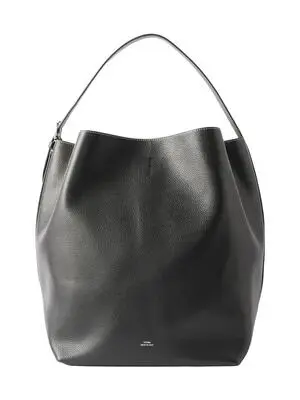 TOTÊME Textured-leather Tote - Black