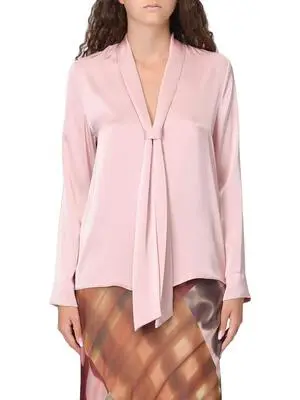 HANITA Tie Detailed Top - Blush Pink
