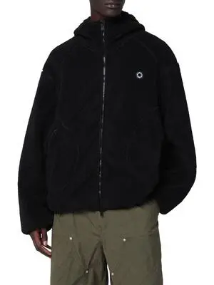 Kenzo Zip Up Fleece Jacket - Black