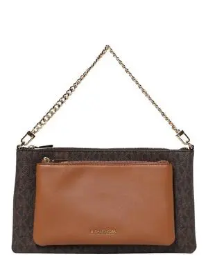 Michael Kors Shoulder Bag With Chain Strap - Brown