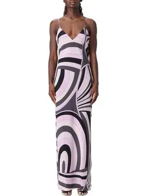 Emilio Pucci Printed Maxi Dress - Black