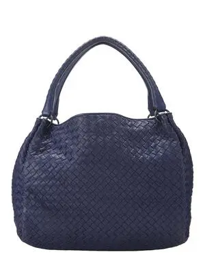 Bottega Veneta Intrecciato Leather Parachute Shoulder Bag - Purple