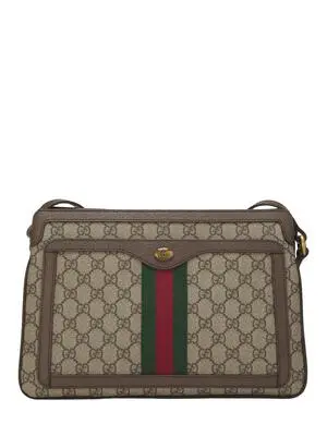 Gucci GG Supreme Web Messenger Beige