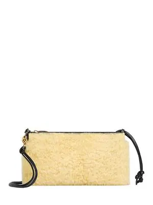 Bottega Veneta Andiamo Double Pouch - Popcorn/black