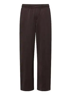 Lacoste Loose-fit Straight-leg Fleece Cotton-blend Jogging Bottoms - Brown