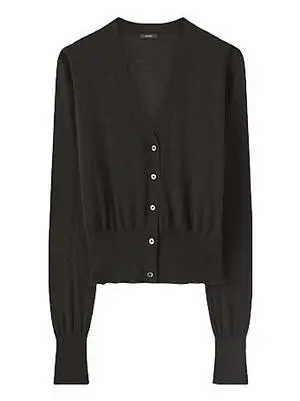 JOSEPH Cashair V-neck Cashmere Cardigan - Black