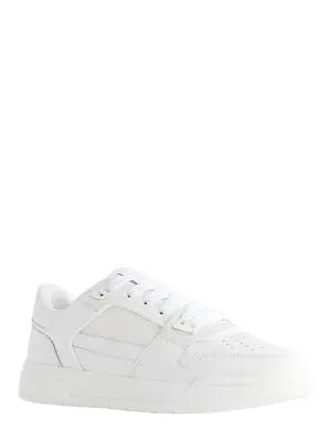 ARNE Suede, Leather, And Mesh Trainers - White