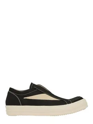 Rick Owens Vintage Laceless Low Sneakers - Black