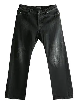 Balenciaga Relaxed Fit Fade Out Pants - Black