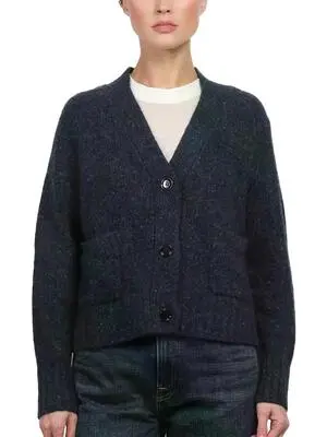ALLUDE V-neck Cardigan - Blue