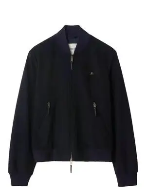 Burberry Equestrian Knight Bomber Jacket - Blue