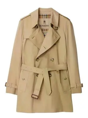Burberry Belted Double-breasted Trench Coat - Brown
