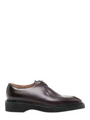 John Lobb Smith Leather Derby Shoes - Brown