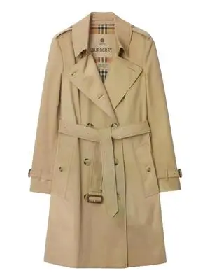 Burberry Belted Double-breasted Trench Coat - Neutrals