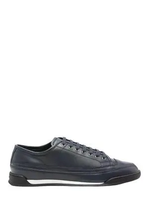 John Lobb Lace-up Leather Sneakers - Blue