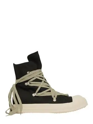 Rick Owens Megalaced Low Sneakers - Black