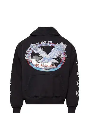 Rhude Notting Hill Eagle Hoodie - Black