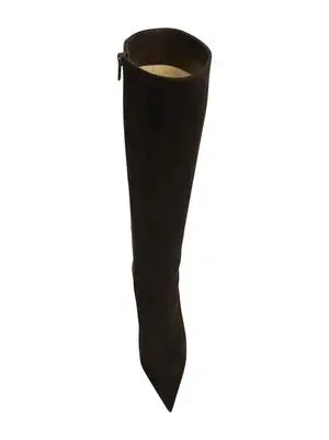CHRISTIAN LOUBOUTIN 80mm Miss Z Knee-high Boots - Cafe